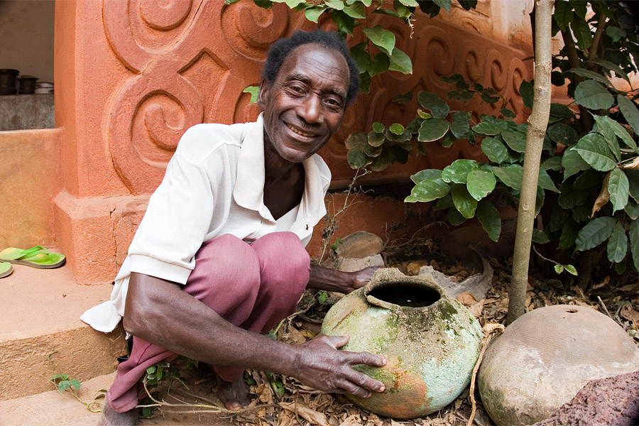 335 Protector of the Ashanti ancestral shrine house at Besease